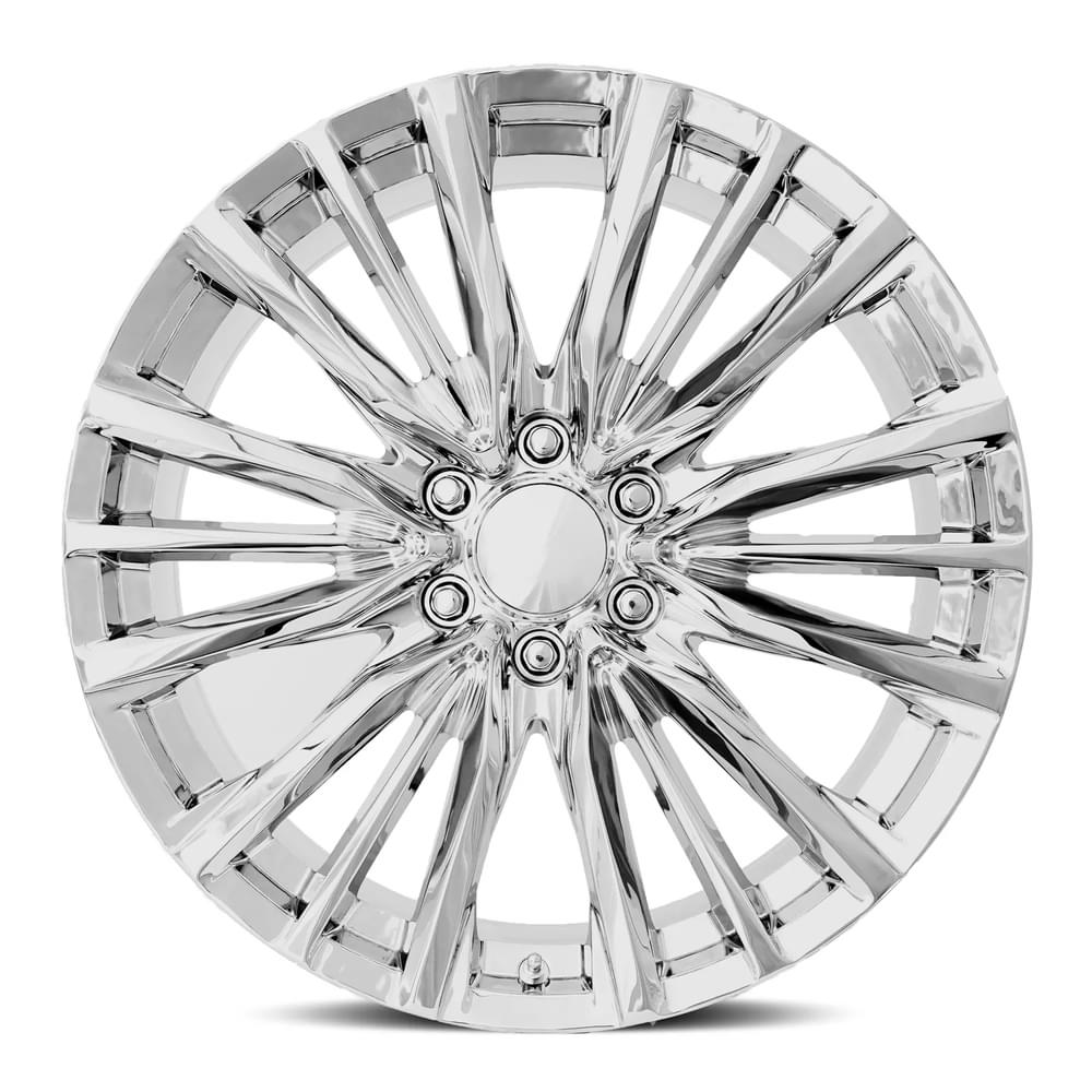 FR 205 – PLATINUM V REPLICA WHEEL – CHROME - Factory Reproductions