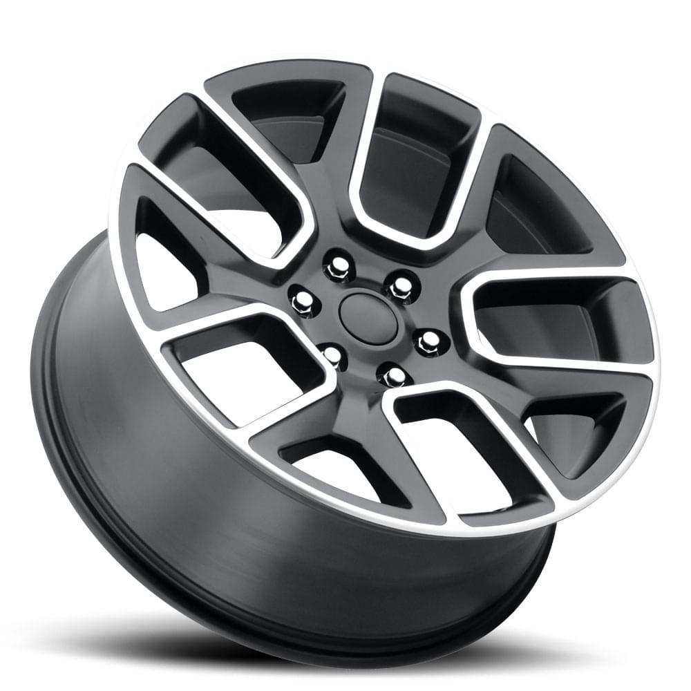 FR 76 – RAM TRUCK 1500 REPLICA WHEELS – SATIN BLACK MACHINED FACE ...