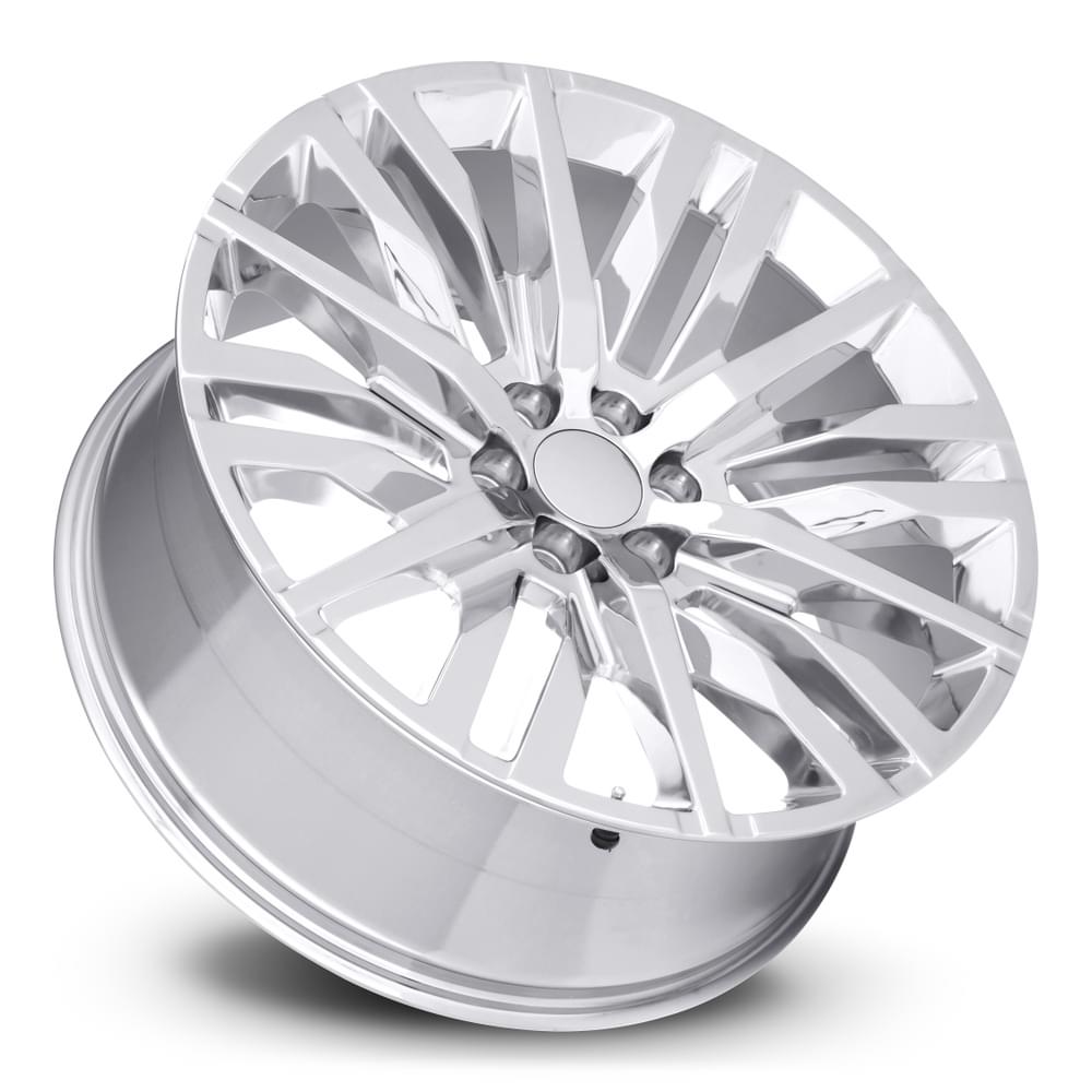 FR 97 – GM SPLIT-6 SPOKE REPLICA WHEELS – CHROME - Factory Reproductions