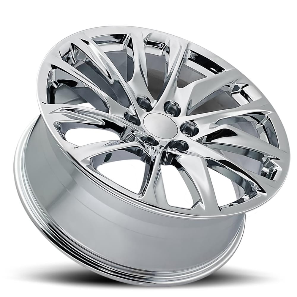 FR 98 – ESCALADE 12 SPOKE REPLICA WHEELS – CHROME - Factory Reproductions