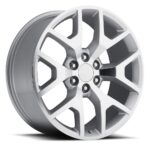 FR 44 – GMC SIERRA REPLICA WHEELS – TBSS FITMENT – SILVER MACHINED FACE ...