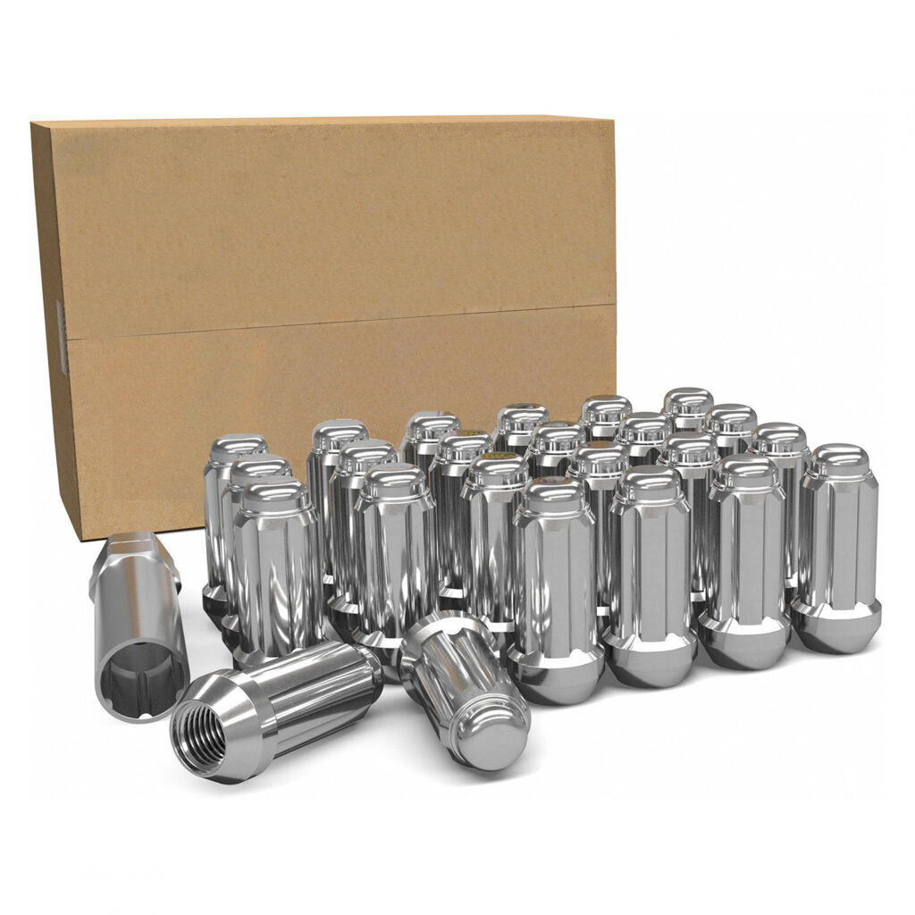 INSTALL KIT – 14MM X 1.5 (2.00″) SPLINE TRUCK ACORN CHROME – 24 LUG ...