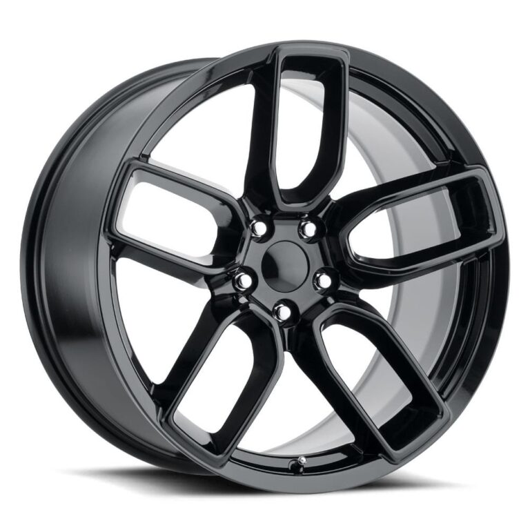 FR 74 – DODGE WIDEBODY REPLICA WHEELS – GLOSS BLACK - Factory Reproductions