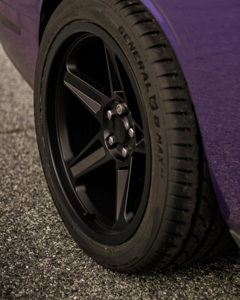 FR 73 – DODGE DEMON REPLICA WHEELS – SATIN BLACK - Factory Reproductions